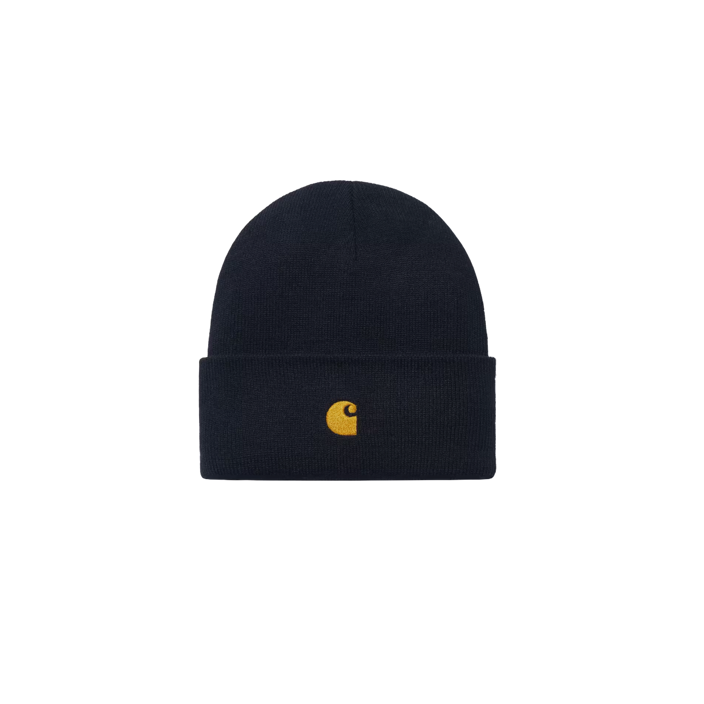 Carhartt WIP Chase beanie dark navy gold – zeropolis